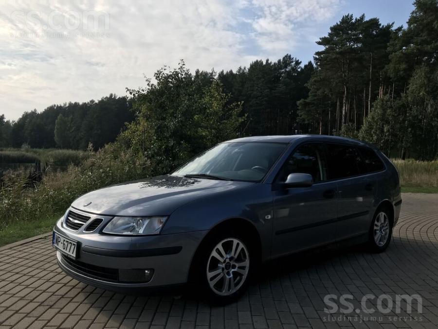 Grey Saab 9-3 2007 in Riga, with an engine capacity of 1.90 L and mileage of 257 thousand km for 2000 €, photo 12 on AUTOMOTO.COM.LV