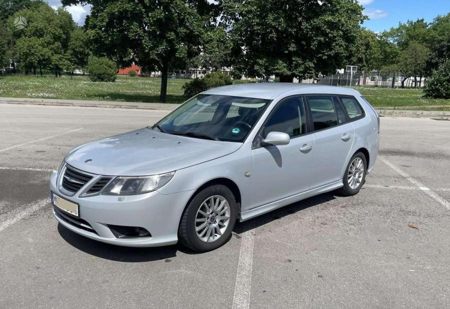 Grey Saab 9-3 2007 in Kaunas, with an engine capacity of 1.91 L and mileage of 300 thousand km for 520 €, photo 1 on AUTOMOTO.COM.LV