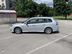 Grey Saab 9-3 2007 in Kaunas, with an engine capacity of 1.91 L and mileage of 300 thousand km for 520 €, photo 4 on AUTOMOTO.COM.LV