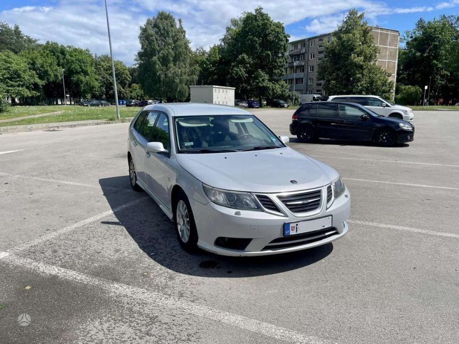 Grey Saab 9-3 2007 in Kaunas, with an engine capacity of 1.91 L and mileage of 300 thousand km for 520 €, photo 12 on AUTOMOTO.COM.LV