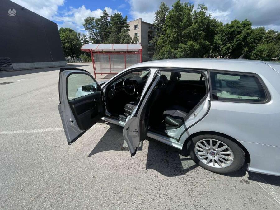 Grey Saab 9-3 2007 in Kaunas, with an engine capacity of 1.91 L and mileage of 300 thousand km for 520 €, photo 13 on AUTOMOTO.COM.LV