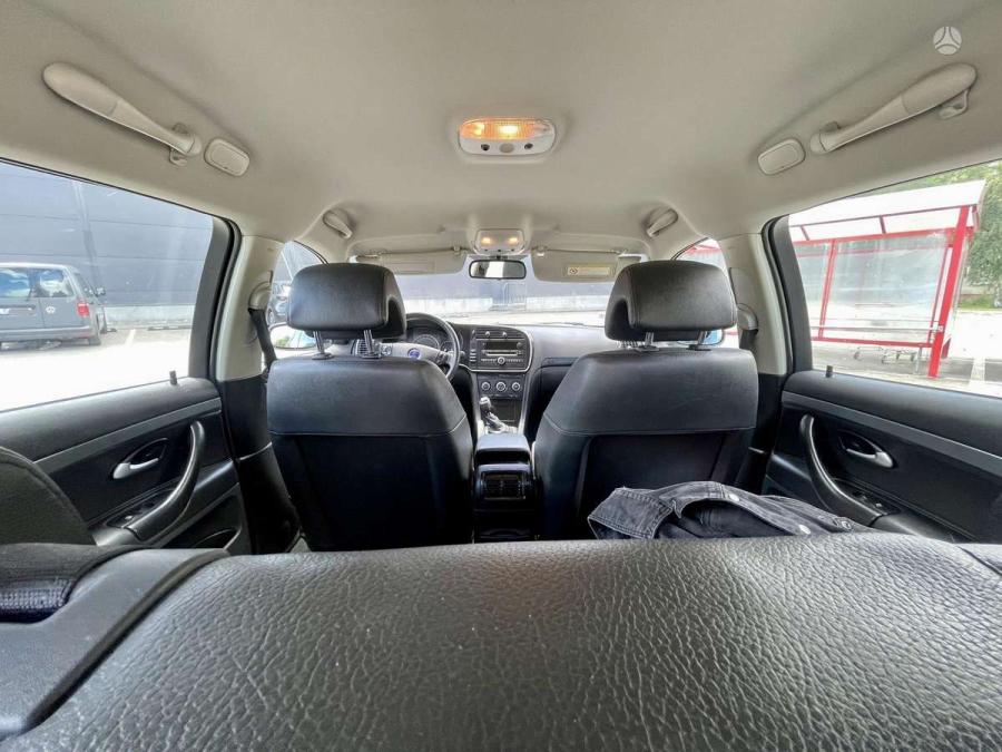 Grey Saab 9-3 2007 in Kaunas, with an engine capacity of 1.91 L and mileage of 300 thousand km for 520 €, photo 16 on AUTOMOTO.COM.LV