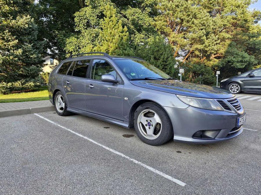 Grey Saab 9-3 2007 in Kaunas, with an engine capacity of 2.00 L and mileage of 263 thousand km for 2000 €, photo 1 on AUTOMOTO.COM.LV