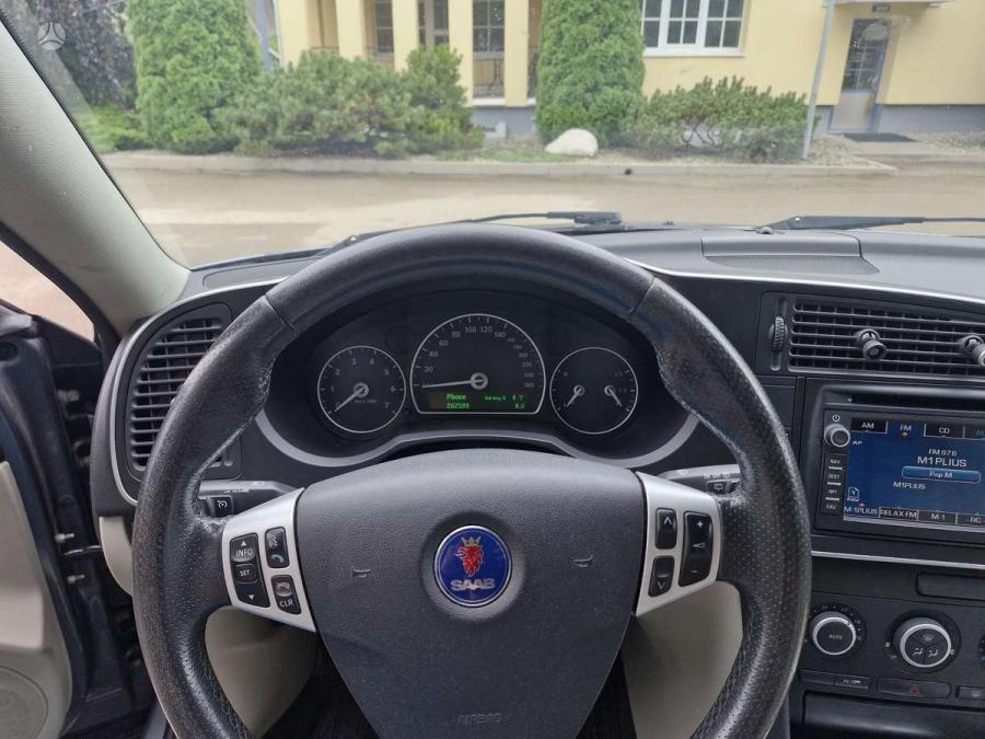 Grey Saab 9-3 2007 in Kaunas, with an engine capacity of 2.00 L and mileage of 263 thousand km for 2000 €, photo 5 on AUTOMOTO.COM.LV