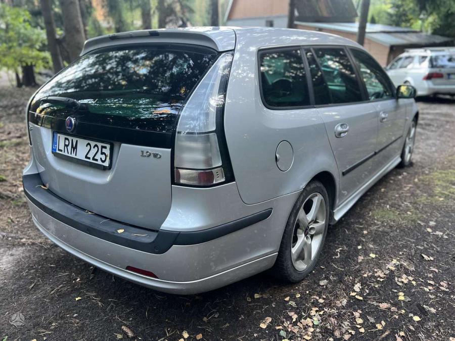 Серый Сааб 9-3 2007 в Укмерге, объемом двигателя 1.90 л и пробегом 296 тыс. км за 1100 €, фото 8 на AUTOMOTO.COM.LV