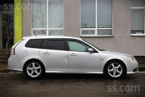 Grey Saab 9-3 2008 in Riga, with an engine capacity of 1.90 L and mileage of 330 thousand km for 1795 €, photo 3 on AUTOMOTO.COM.LV