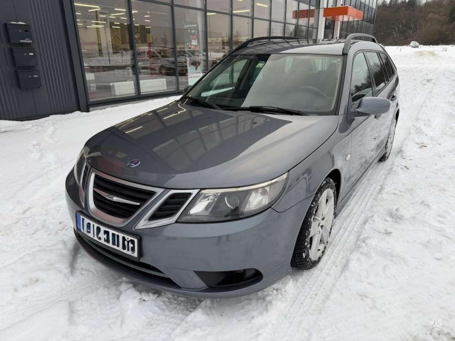 Grey Saab 9-3 2008 in Vilnius, with an engine capacity of 1.90 L and mileage of 311 thousand km for 2499 €, photo 2 on AUTOMOTO.COM.LV