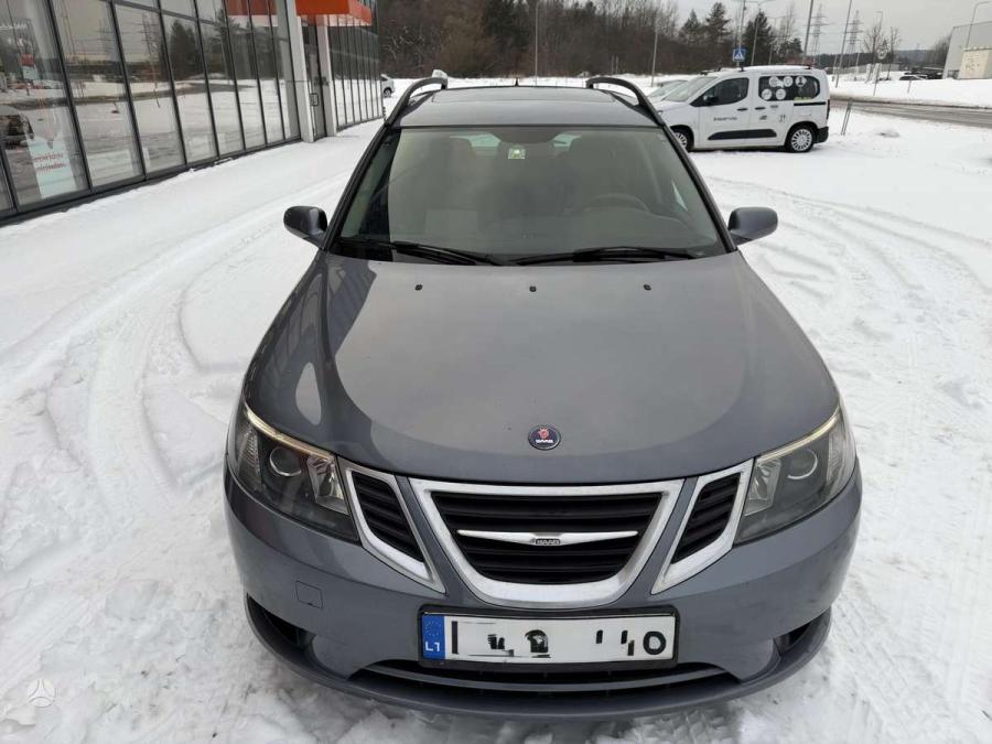 Grey Saab 9-3 2008 in Vilnius, with an engine capacity of 1.90 L and mileage of 311 thousand km for 2499 €, photo 3 on AUTOMOTO.COM.LV