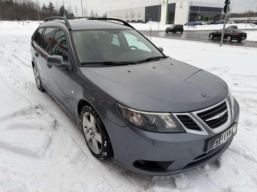 Grey Saab 9-3 2008 in Vilnius, with an engine capacity of 1.90 L and mileage of 311 thousand km for 2499 €, photo 4 on AUTOMOTO.COM.LV