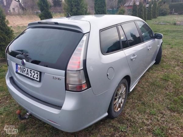 Grey Saab 9-3 2008 in Jurbarkas, with an engine capacity of 1.90 L and mileage of 350 thousand km for 1900 €, photo 4 on AUTOMOTO.COM.LV