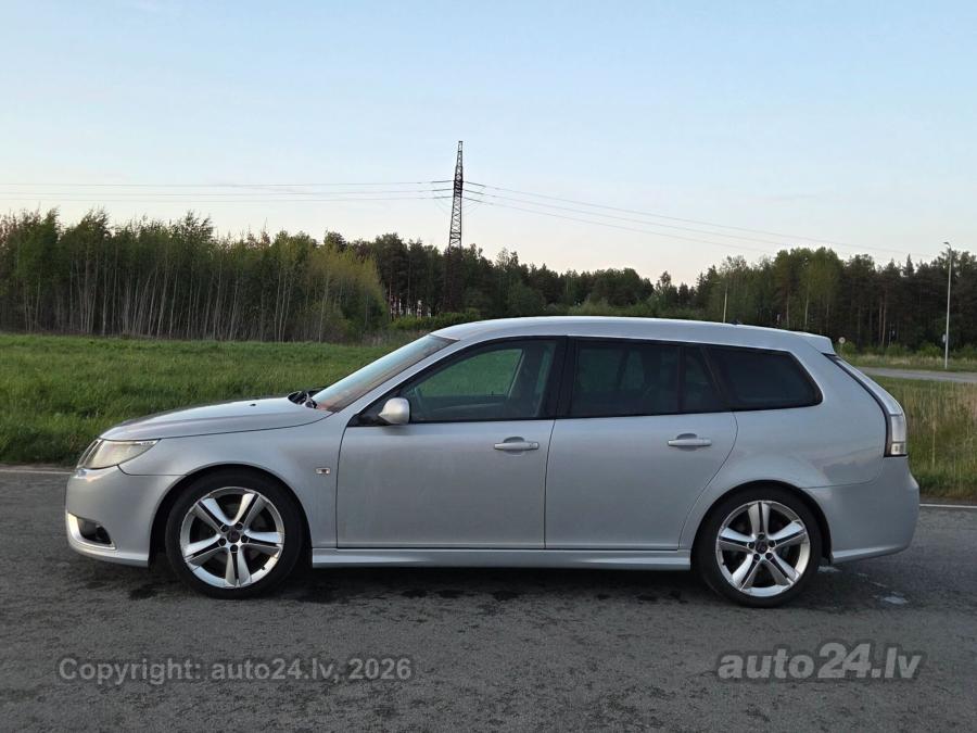Grey Saab 9-3 2008 in Tallinn, with an engine capacity of 1.90 L and mileage of 408 thousand km for 2600 €, photo 9 on AUTOMOTO.COM.LV