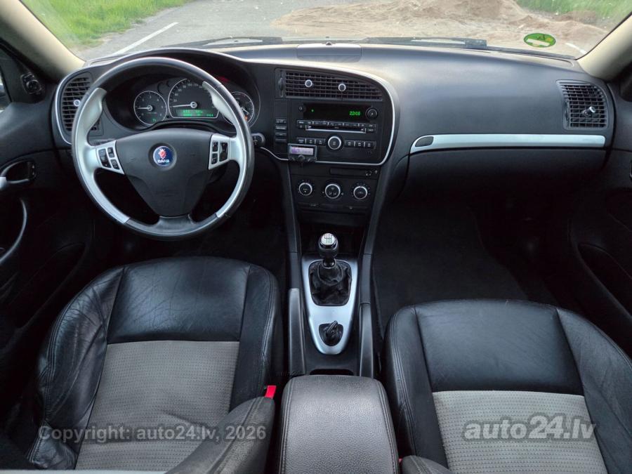Grey Saab 9-3 2008 in Tallinn, with an engine capacity of 1.90 L and mileage of 408 thousand km for 2600 €, photo 11 on AUTOMOTO.COM.LV
