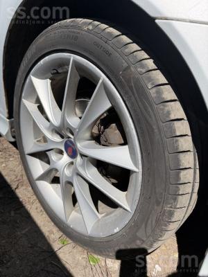 Grey Saab 9-3 2008 in Riga, with an engine capacity of 1.90 L and mileage of 320 thousand km for 3000 €, photo 6 on AUTOMOTO.COM.LV