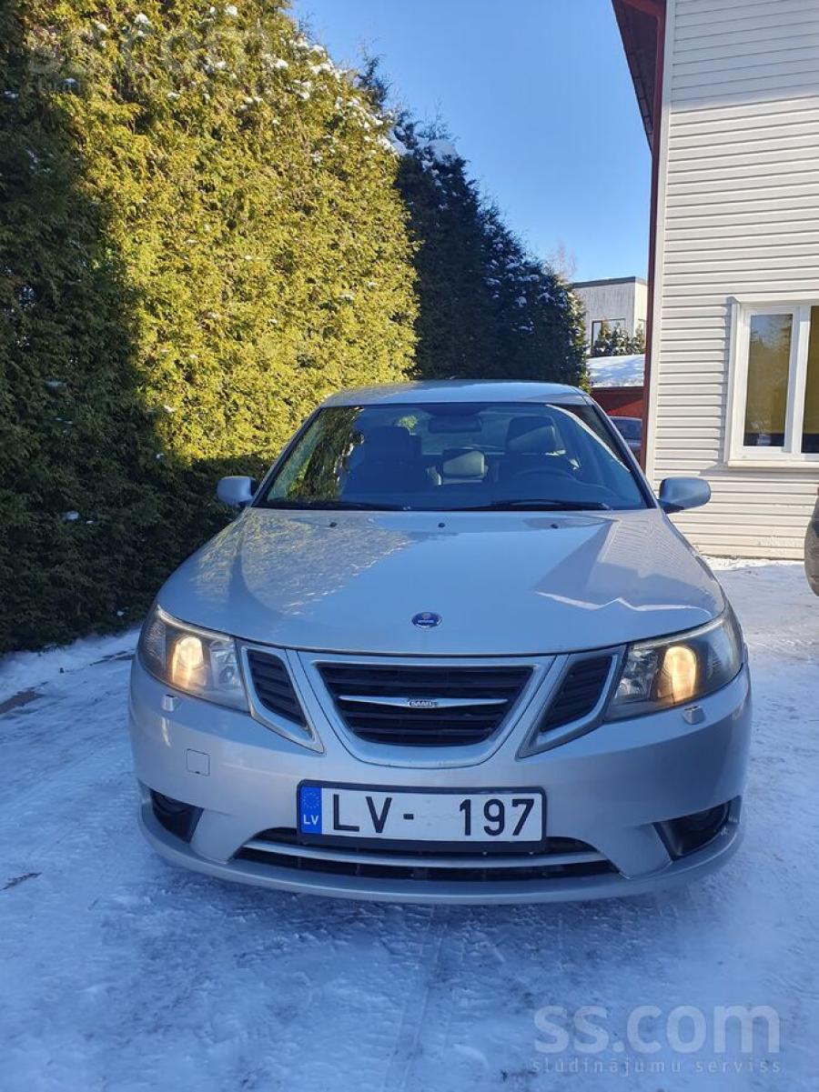 Grey Saab 9-3 2008 in Riga, with an engine capacity of 2.00 L and mileage of 334 thousand km for 890 €, photo 1 on AUTOMOTO.COM.LV