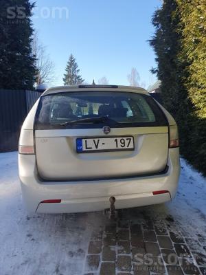 Grey Saab 9-3 2008 in Riga, with an engine capacity of 2.00 L and mileage of 334 thousand km for 890 €, photo 4 on AUTOMOTO.COM.LV