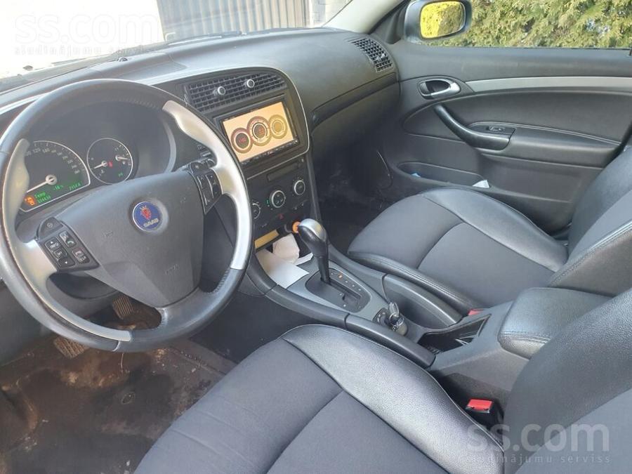 Grey Saab 9-3 2008 in Riga, with an engine capacity of 2.00 L and mileage of 334 thousand km for 890 €, photo 7 on AUTOMOTO.COM.LV