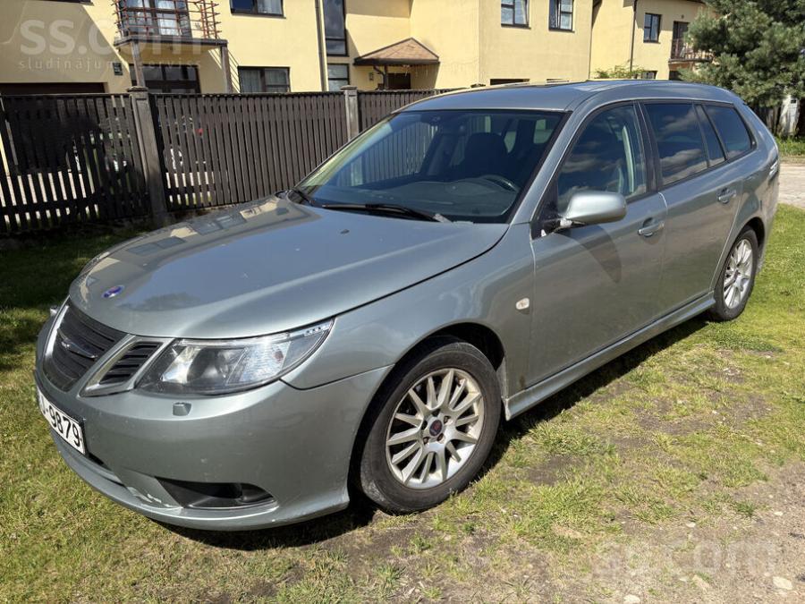 Grey Saab 9-3 2008 in Riga, with an engine capacity of 2.00 L and mileage of 170 thousand km for 2100 €, photo 1 on AUTOMOTO.COM.LV