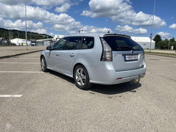 Grey Saab 9-3 2008 in Vilnius, with an engine capacity of 1.90 L and mileage of 351 thousand km for 1500 €, photo 7 on AUTOMOTO.COM.LV