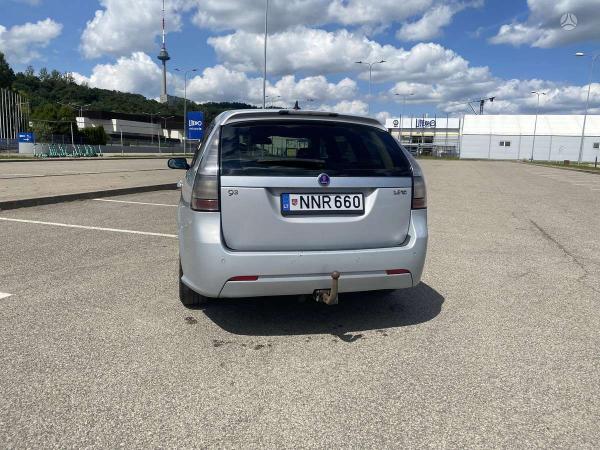 Grey Saab 9-3 2008 in Vilnius, with an engine capacity of 1.90 L and mileage of 351 thousand km for 1500 €, photo 8 on AUTOMOTO.COM.LV
