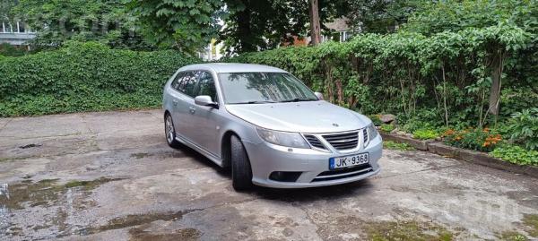 Grey Saab 9-3 2008 in Riga, with an engine capacity of 1.90 L and mileage of 338 thousand km for 1750 €, photo 2 on AUTOMOTO.COM.LV