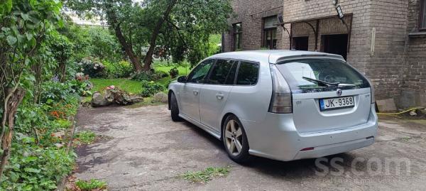 Grey Saab 9-3 2008 in Riga, with an engine capacity of 1.90 L and mileage of 338 thousand km for 1750 €, photo 3 on AUTOMOTO.COM.LV