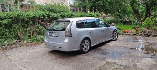 Grey Saab 9-3 2008 in Riga, with an engine capacity of 1.90 L and mileage of 338 thousand km for 1750 €, photo 4 on AUTOMOTO.COM.LV