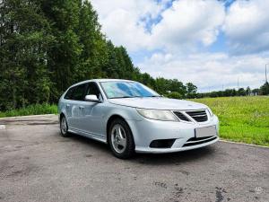 Pelēks Saab 9-3 2008 Kauņa, ar dzinēja tilpumu 1.91 L un nobraukumu 214 tūkst. km par 2500 €, foto  vietnē AUTOMOTO.COM.LV