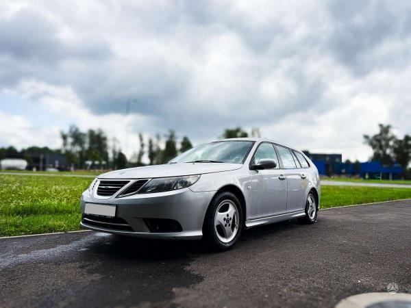 Grey Saab 9-3 2008 in Kaunas, with an engine capacity of 1.91 L and mileage of 214 thousand km for 2500 €, photo 2 on AUTOMOTO.COM.LV