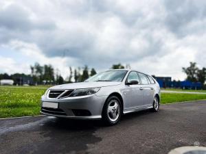 Grey Saab 9-3 2008 in Kaunas, with an engine capacity of 1.91 L and mileage of 214 thousand km for 2500 €, photo 3 on AUTOMOTO.COM.LV