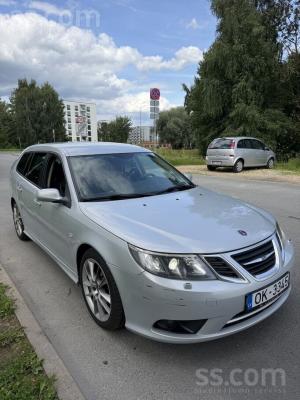 Pelēks Saab 9-3 2008 Rīga, ar dzinēja tilpumu 1.90 L un nobraukumu 326 tūkst. km par 2500 €, foto  vietnē AUTOMOTO.COM.LV