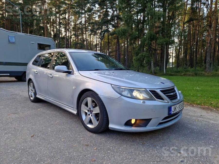 Pelēks Saab 9-3 2008 Rīga, ar dzinēja tilpumu 1.90 L un nobraukumu 335 tūkst. km par 1595 €, foto 3 vietnē AUTOMOTO.COM.LV