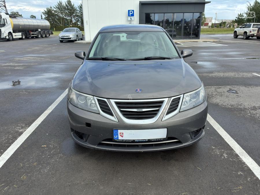 Grey Saab 9-3 2008 in Mazeikiai, with an engine capacity of 1.90 L and mileage of 340 thousand km for 1400 €, photo 3 on AUTOMOTO.COM.LV