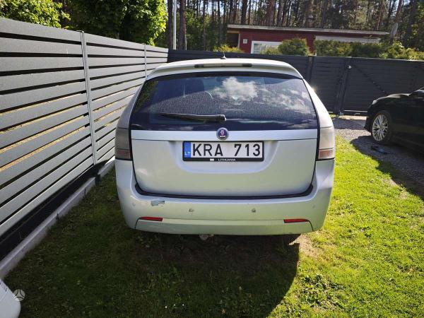 Grey Saab 9-3 2008 in Vilnius, with an engine capacity of 1.91 L and mileage of 233 thousand km for 700 €, photo 7 on AUTOMOTO.COM.LV