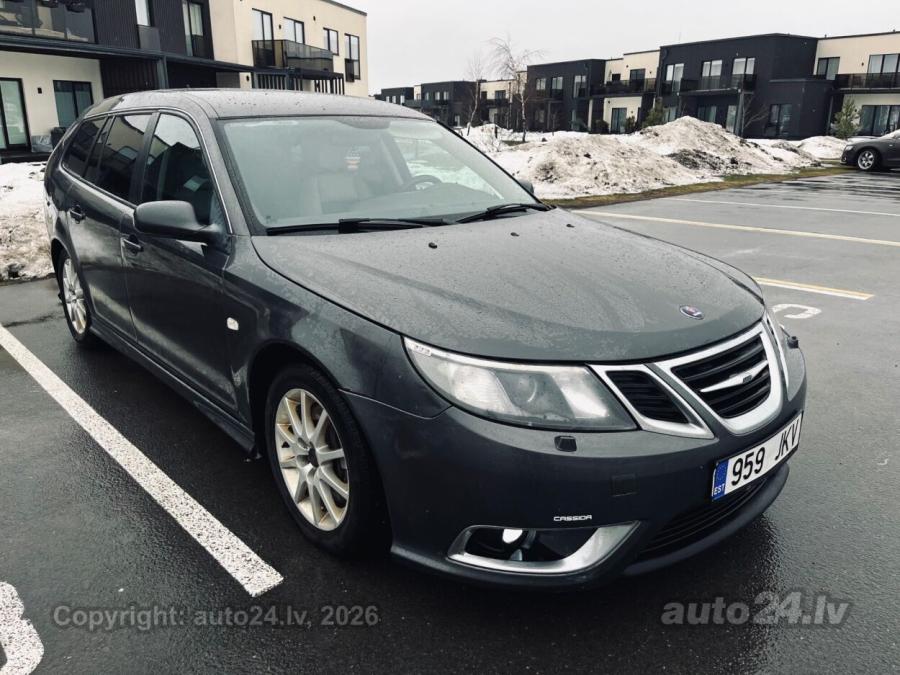 Grey Saab 9-3 2009 in Tallinn, with an engine capacity of 1.90 L and mileage of 278 thousand km for 2850 €, photo 3 on AUTOMOTO.COM.LV
