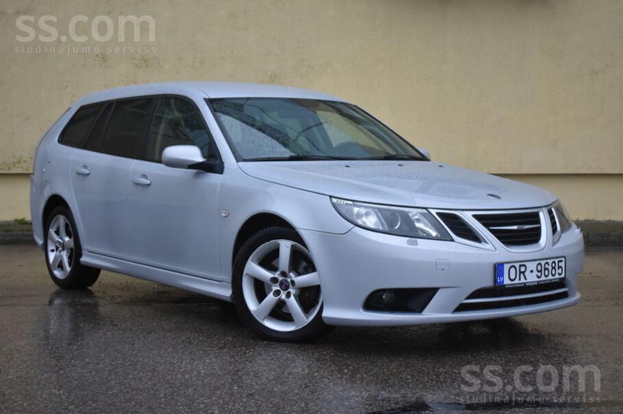 Grey Saab 9-3 2009 in Talsi, with an engine capacity of 1.90 L and mileage of 197 thousand km for 5500 €, photo 1 on AUTOMOTO.COM.LV