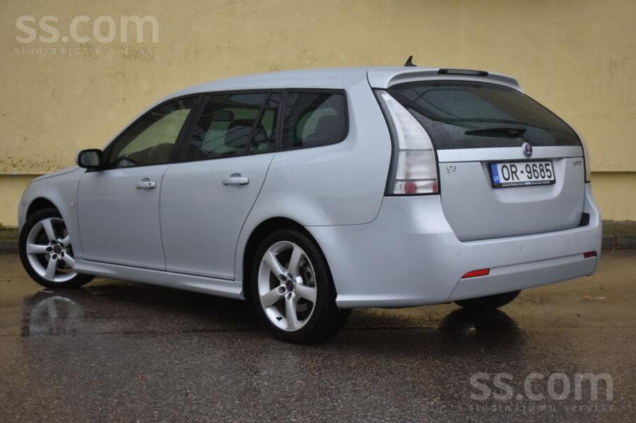 Grey Saab 9-3 2009 in Talsi, with an engine capacity of 1.90 L and mileage of 197 thousand km for 5500 €, photo 3 on AUTOMOTO.COM.LV