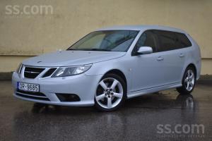 Grey Saab 9-3 2009 in Talsi, with an engine capacity of 1.90 L and mileage of 197 thousand km for 5500 €, photo 5 on AUTOMOTO.COM.LV