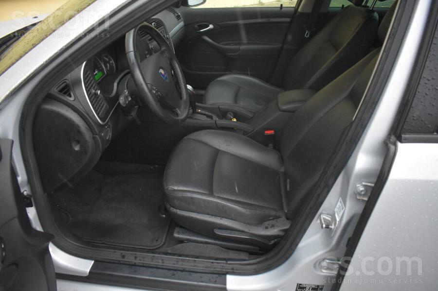 Grey Saab 9-3 2009 in Talsi, with an engine capacity of 1.90 L and mileage of 197 thousand km for 5500 €, photo 7 on AUTOMOTO.COM.LV