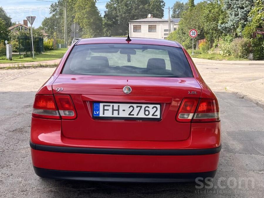 Красный Сааб 9-3 2004 в Елгава, объемом двигателя 1.80 л и пробегом 290 тыс. км за 1250 €, фото 5 на AUTOMOTO.COM.LV