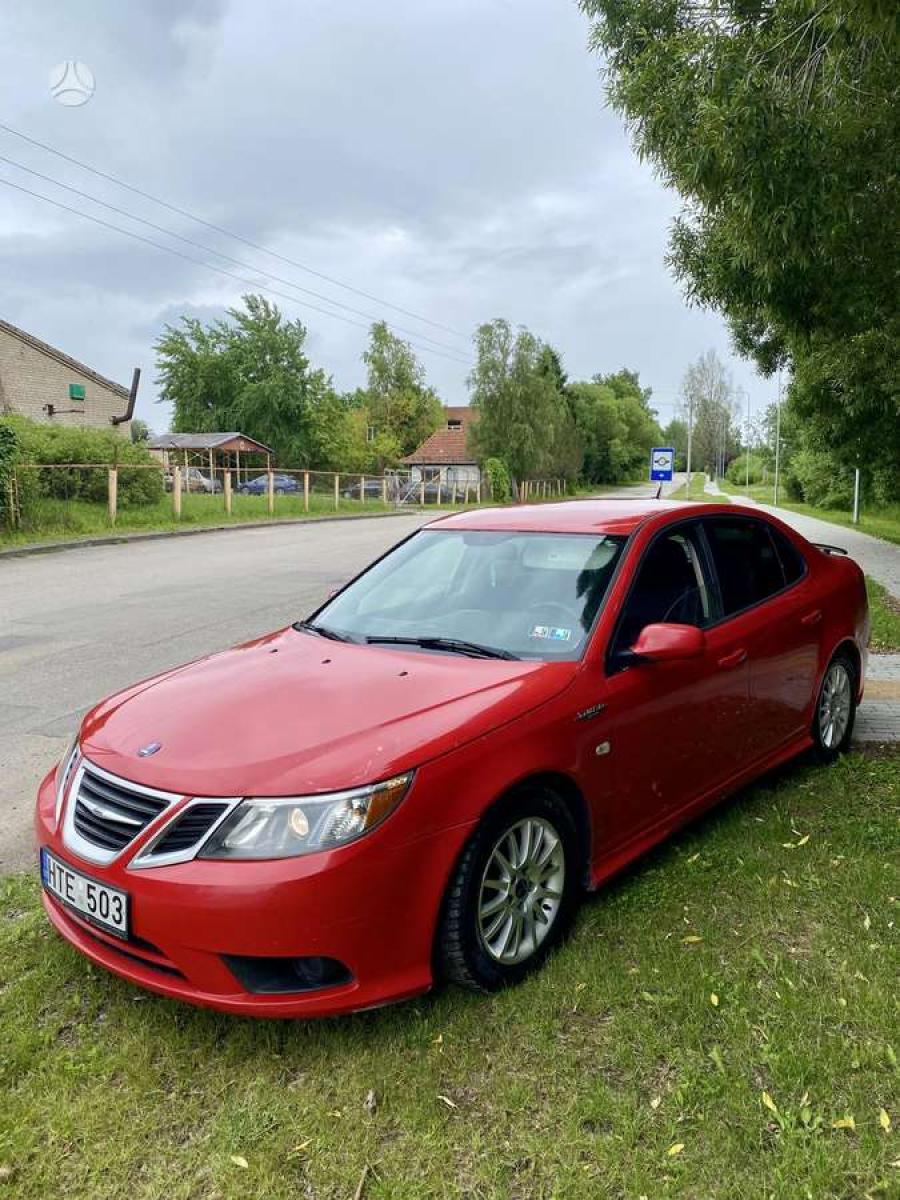 Red Saab 9-3 2009 in Kelme, with an engine capacity of 2.00 L and mileage of 115 thousand km for 2850 €, photo 4 on AUTOMOTO.COM.LV