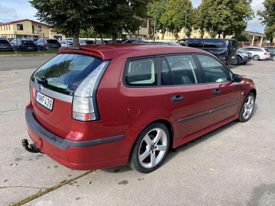 Sarkans Saab 9-3 2006 Tauragė, ar dzinēja tilpumu 1.91 L un nobraukumu 154 tūkst. km par 3950 €, foto 6 vietnē AUTOMOTO.COM.LV