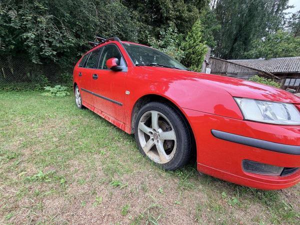 Red Saab 9-3 2007 in Kazlu Ruda, with an engine capacity of 1.91 L and mileage of 234 thousand km for 1600 €, photo 2 on AUTOMOTO.COM.LV
