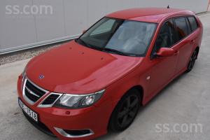 Sarkans Saab 9-3 2008 Rīga, ar dzinēja tilpumu 2.00 L un nobraukumu 214 tūkst. km par 2990 €, foto  vietnē AUTOMOTO.COM.LV