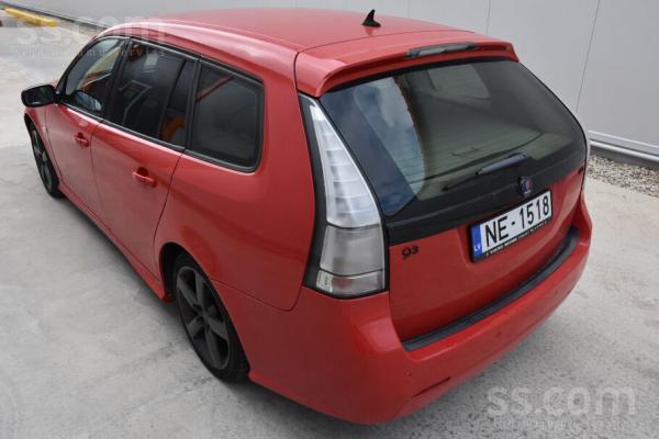 Красный Сааб 9-3 2008 в Рига, объемом двигателя 2.00 л и пробегом 214 тыс. км за 2990 €, фото 3 на AUTOMOTO.COM.LV