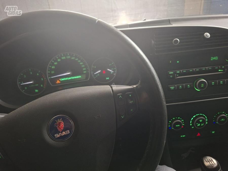 Saab 9-3 2008 in Vilnius, with an engine capacity of 1.90 L and mileage of 280 thousand km for 599 €, photo 9 on AUTOMOTO.COM.LV