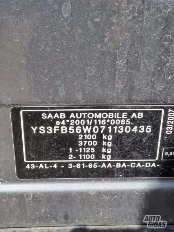 Saab 9-3 2007 in Akmene, with an engine capacity of 1.90 L and mileage of 299 thousand km for 470 €, photo 2 on AUTOMOTO.COM.LV