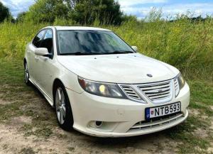 White Saab 9-3 2008 in Vilnius, with an engine capacity of 2.00 L and mileage of 309 thousand km for 2100 €, photo  on AUTOMOTO.COM.LV