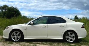 White Saab 9-3 2008 in Vilnius, with an engine capacity of 2.00 L and mileage of 309 thousand km for 2100 €, photo 4 on AUTOMOTO.COM.LV