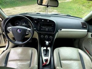 White Saab 9-3 2008 in Vilnius, with an engine capacity of 2.00 L and mileage of 309 thousand km for 2100 €, photo 9 on AUTOMOTO.COM.LV