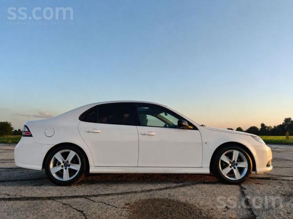 Белый Сааб 9-3 2008 в Рига, объемом двигателя 1.90 л и пробегом 312 тыс. км за 1988 €, фото 4 на AUTOMOTO.COM.LV